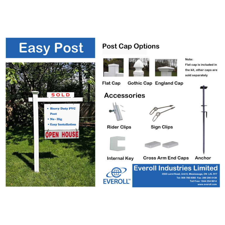 Real Estate Sign Post and Accessories – Everoll Industries limited