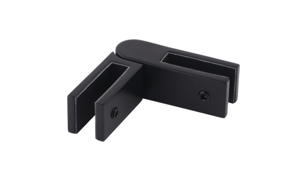Glass to Glass Connector Swivel Black - Everoll Industries Limited