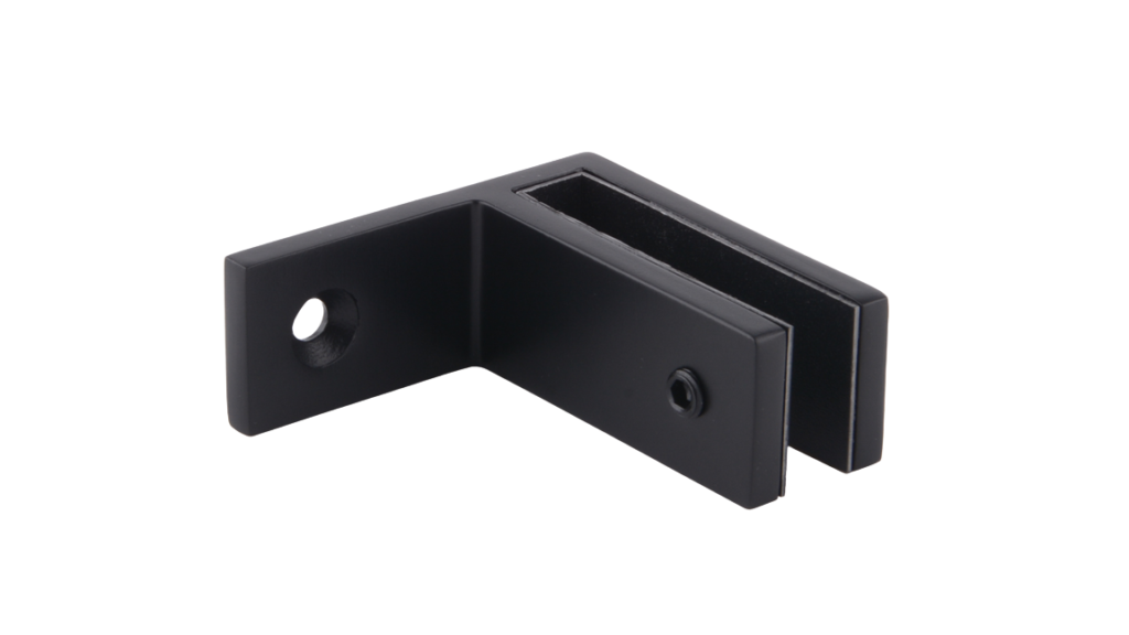 Glass to Wall Connector 90 Degree Black – Everoll Industries limited